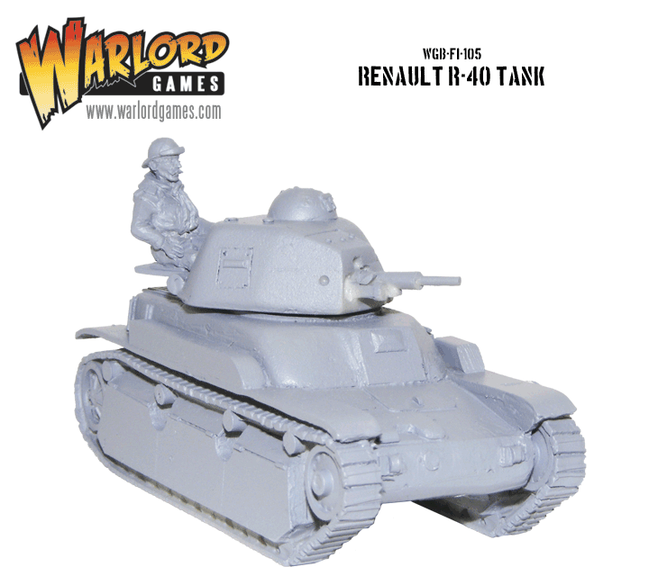 New: Bolt Action French Char B1 bis and Renault R39/R40 - Warlord Games