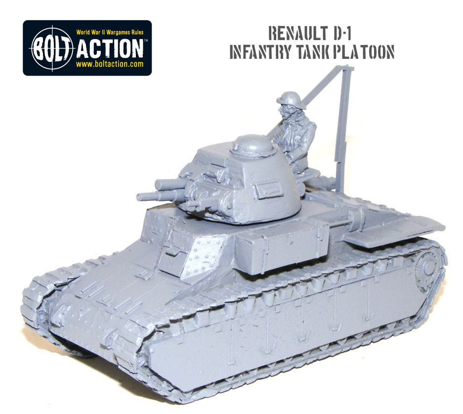 Renault-D1-Tank-Platoon - Warlord Games