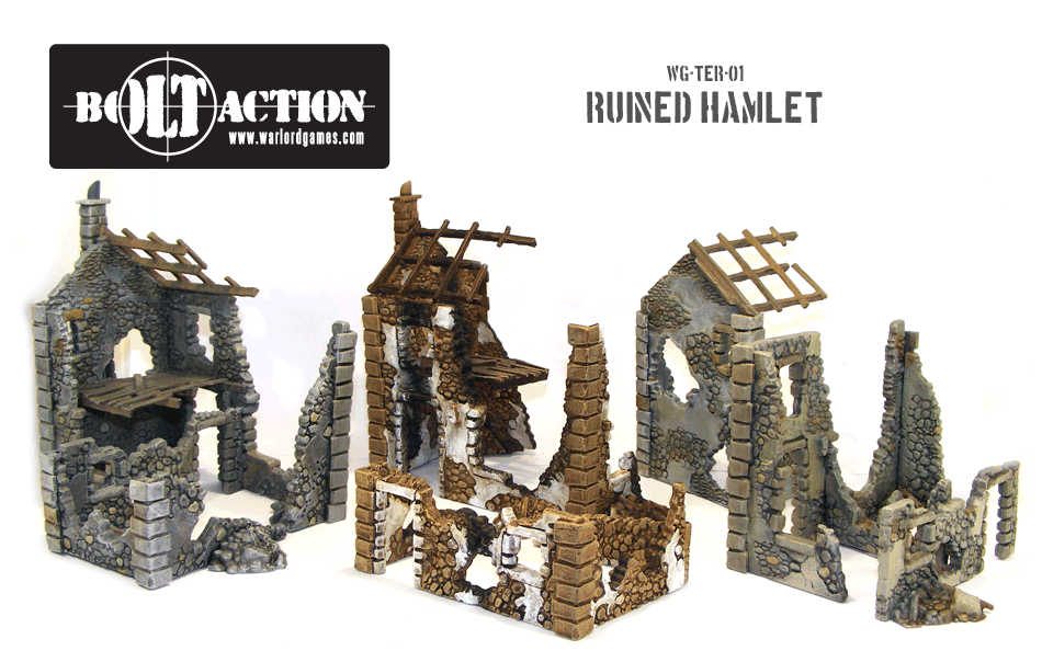 The plastic Ruined Hamlet is back! - Warlord Games