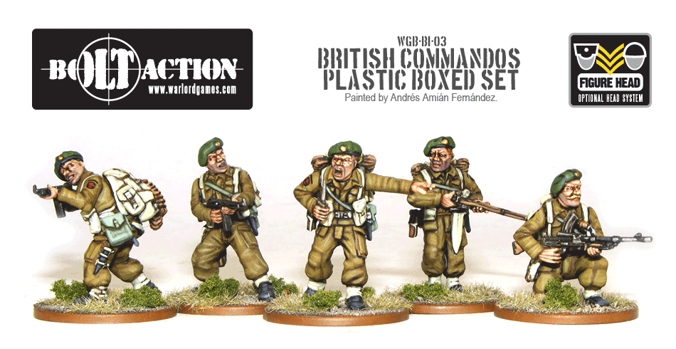 New: Bolt Action Commandos with Vickers K LMGs! - Warlord Games