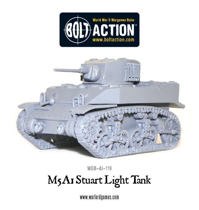 New: M5 and M5A1 Stuart light tanks! - Warlord Games