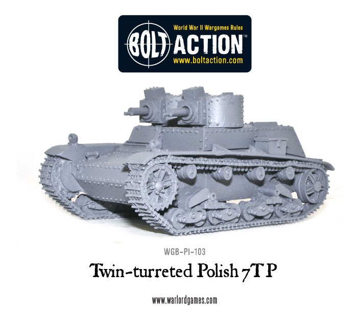 Twin-turreted Polish 7TP tank! – Bolt Action | Warlord Games