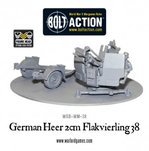 New: Bolt Action German Heer 2cm Flakvierling 38! - Warlord Games