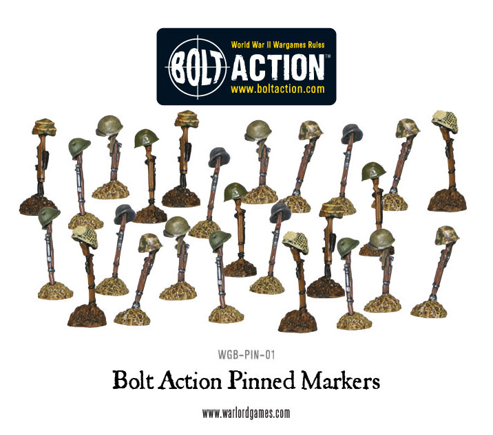 New: Bolt Action Pinned Markers! - Warlord Games