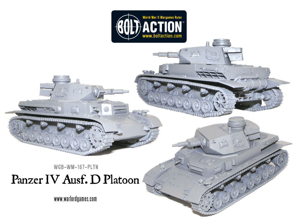 New: Bolt Action Panzer IV ausf D! - Warlord Games