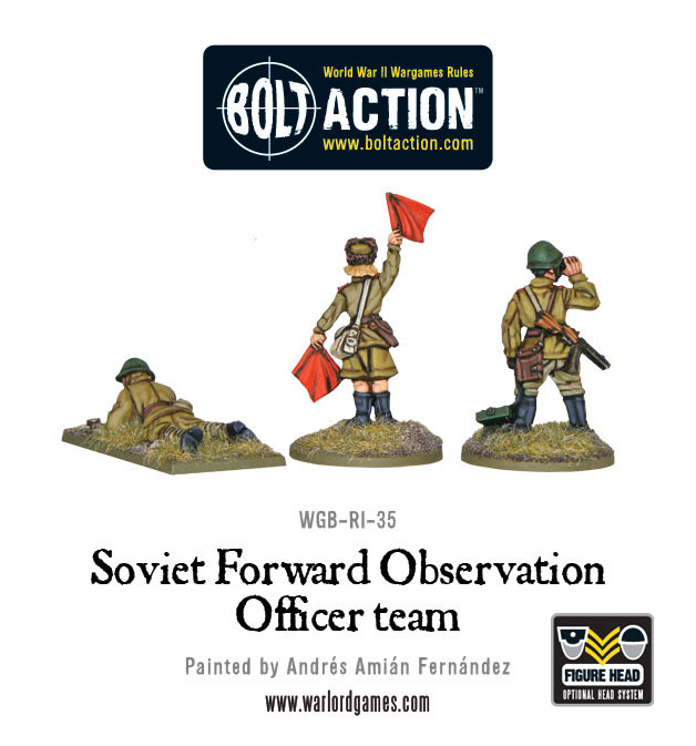 New: Bolt Action Soviet Forward Observation Officer team! - Warlord Games
