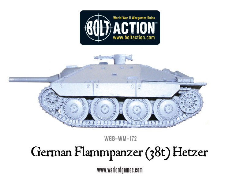 New: Bolt Action Flammpanzer (38t) Hetzer! - Warlord Games