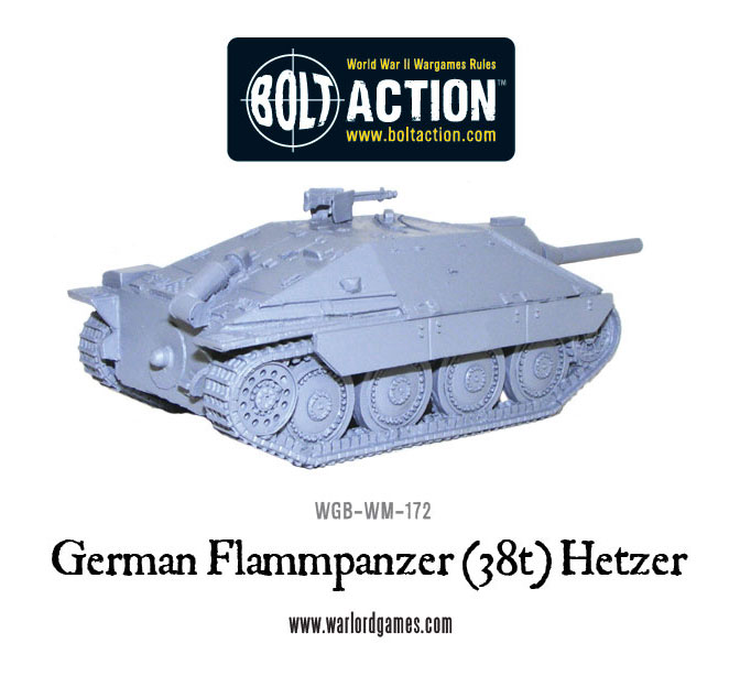 New: Bolt Action Flammpanzer (38t) Hetzer! - Warlord Games