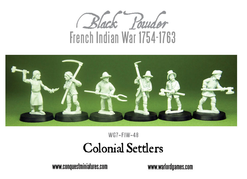 New: Conquest Colonial Settlers! - Warlord Games