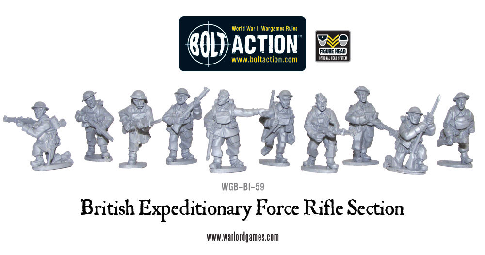 New: BEF rifle section & support weapons - Warlord Games