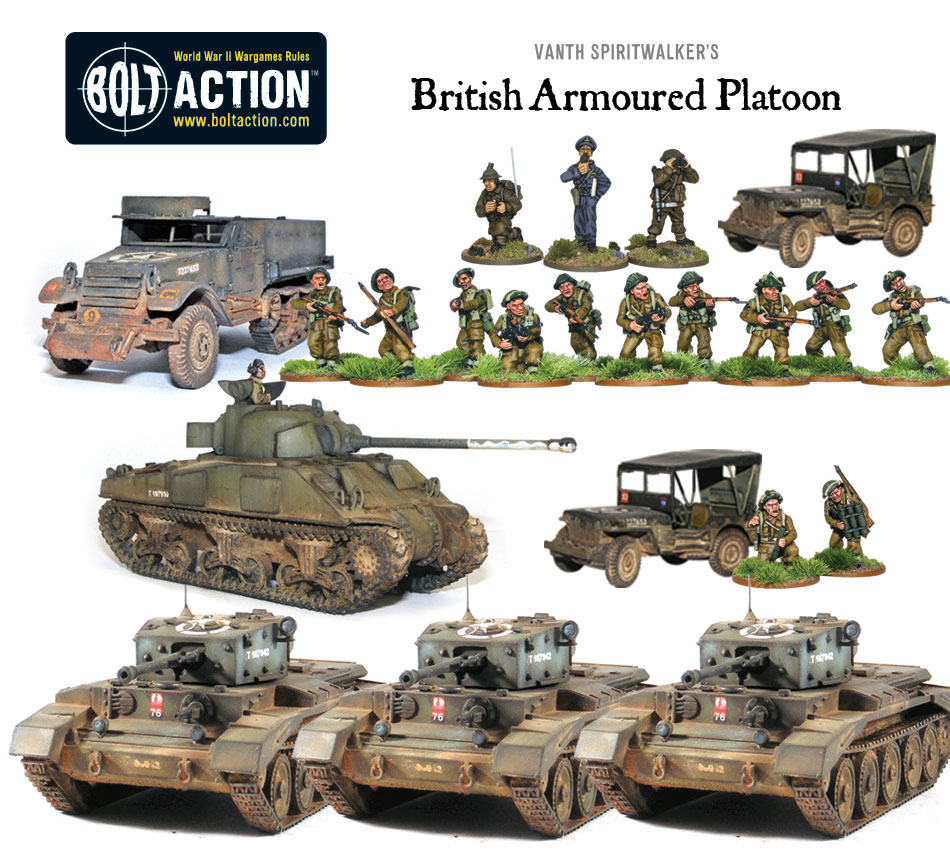 British-Armoured-Platoon - Warlord Games