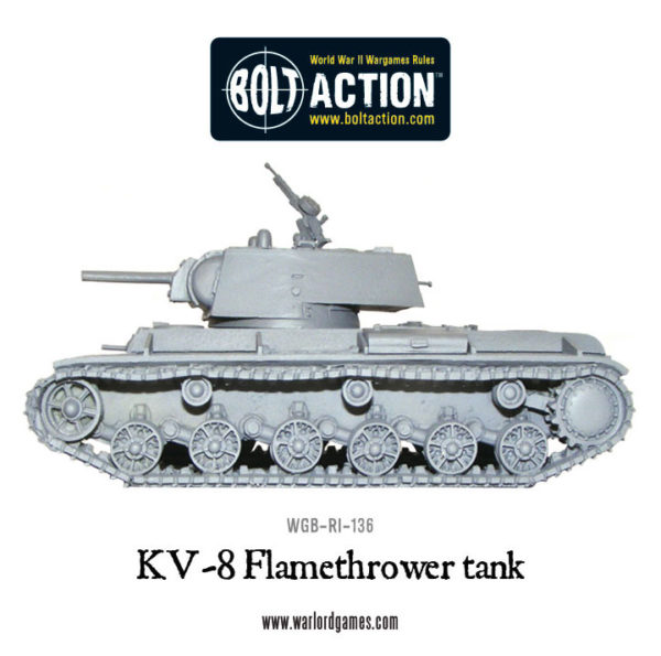 New: KV-8 flamethrower tank - Warlord Games