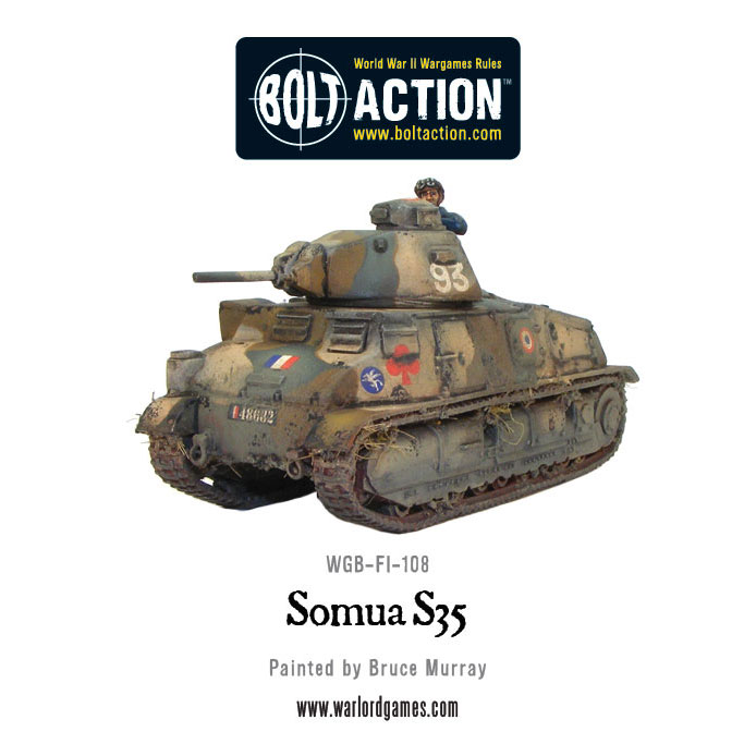 Somua S35 and French Tank Crew - Warlord Games