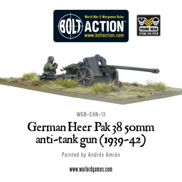New: German Heer PaK 38 50mm anti-tank gun (1939-42) - Warlord Games