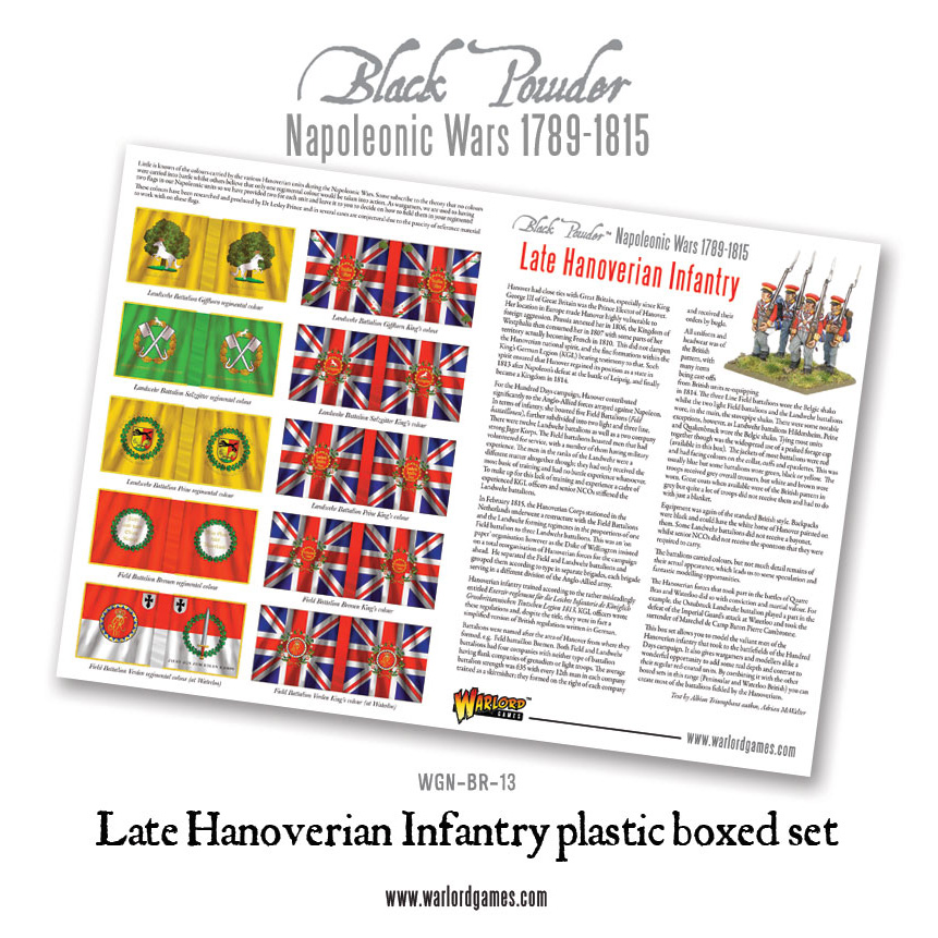 Revised: Plastic Napoleonic Hanoverian Infantry boxed set - Warlord Games