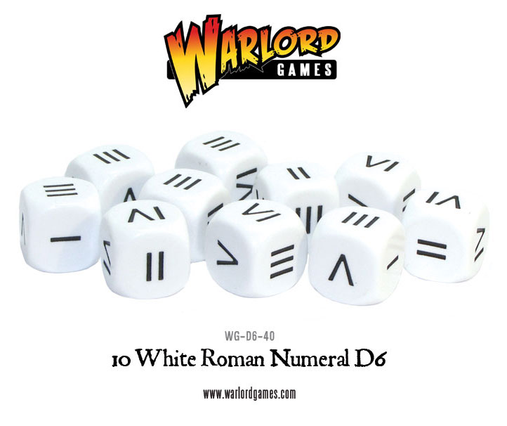 New: Roman Numeral Dice for Hail Caesar - Warlord Games
