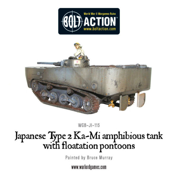 New: Japanese Type 2 Ka-Mi Amphibious Tank! - Warlord Games