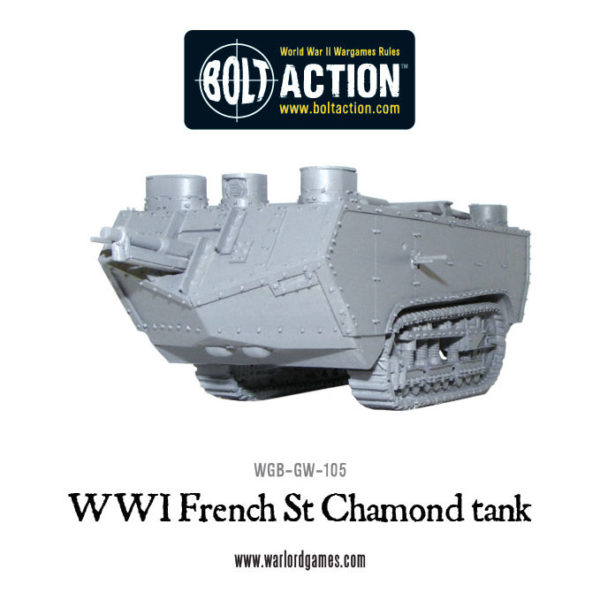 New: WWI French St Chamond Tank - Warlord Games