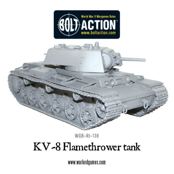 New: Soviet KV-1E heavy tank & KV-8 flamethrower tank - Warlord Games