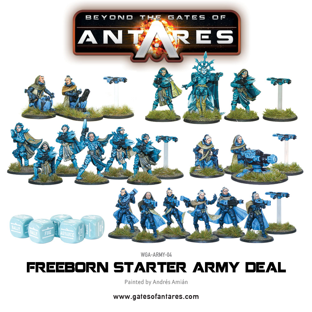 New: Beyond the Gates of Antares - Freeborn Starter Army - Warlord Games