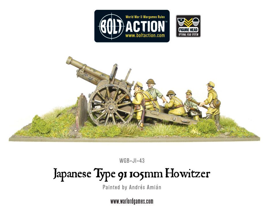 New: Japanese 105mm Howitzer and 47mm At Gun - Warlord Games