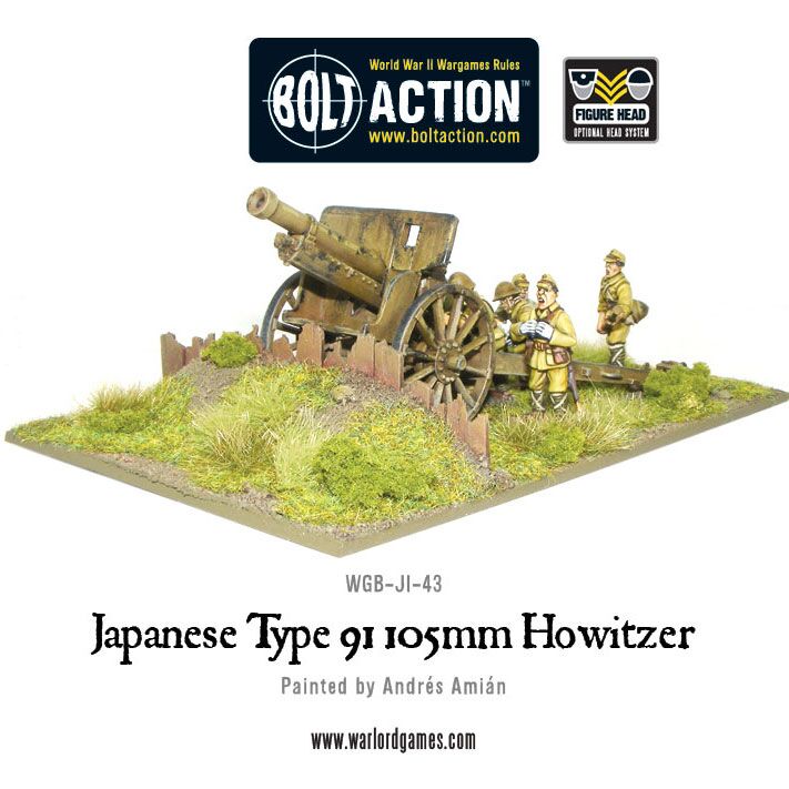 New: Japanese 105mm Howitzer and 47mm At Gun - Warlord Games