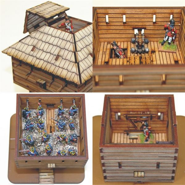 Log Timber Blockhouse 1 - Warlord Games