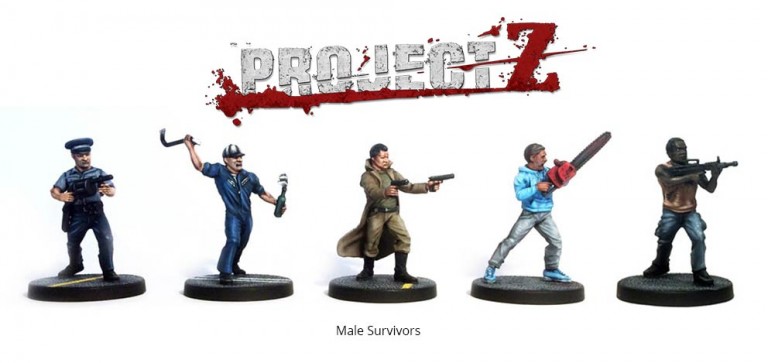 New: Project Z! Zombie Horde and Male Survivors - Warlord Games
