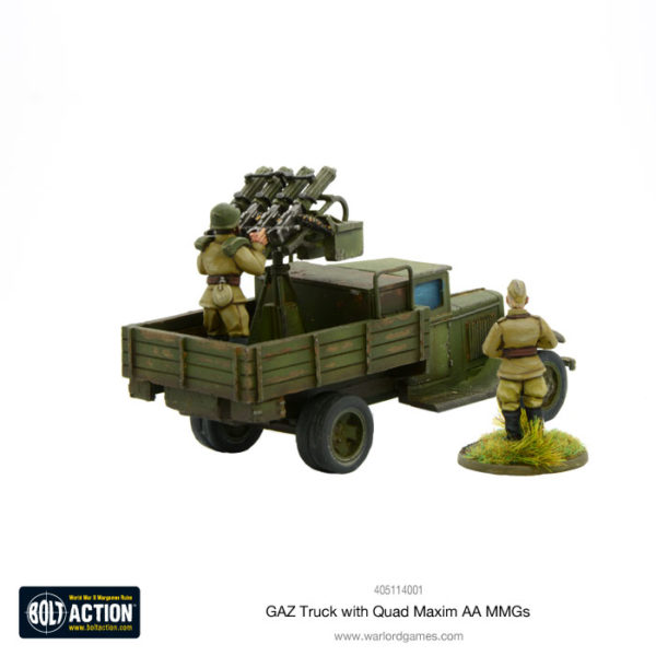 New: GAZ Truck with Quad Maxim AAA MMGs - Warlord Games