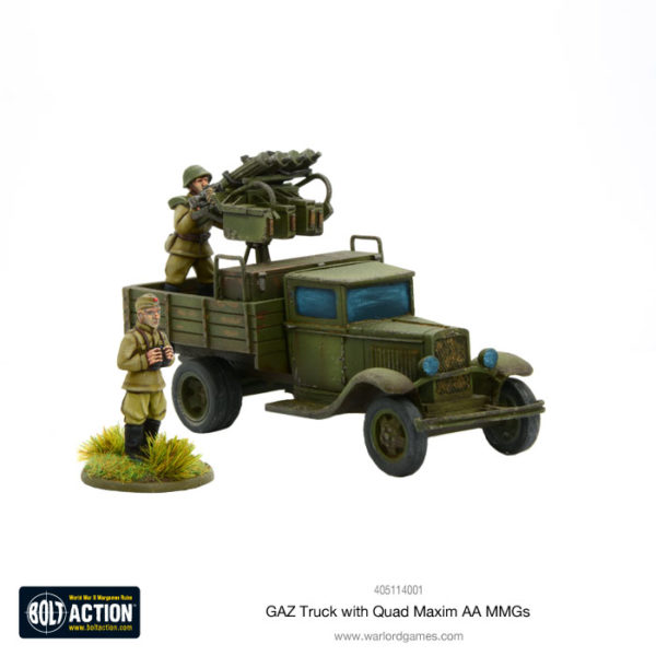 New: GAZ Truck with Quad Maxim AAA MMGs - Warlord Games