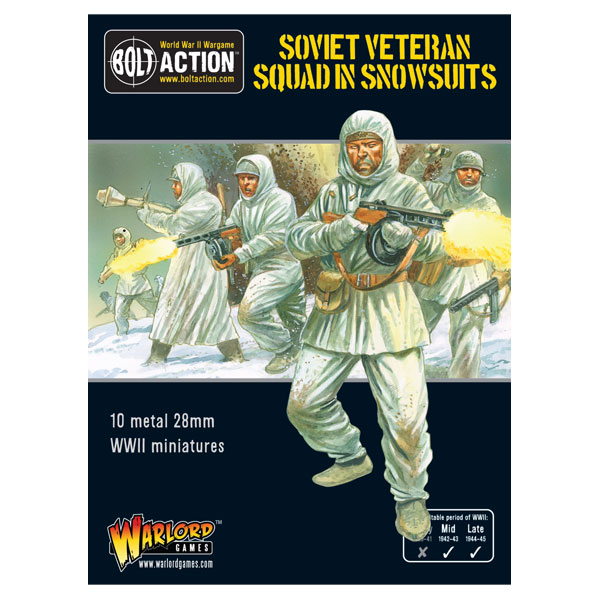 New: Soviet Veteran Squad in Snowsuits - Warlord Games