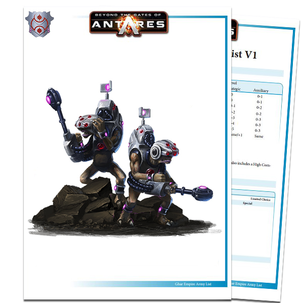 New: PDF Antares Army Lists FREE! - Warlord Games