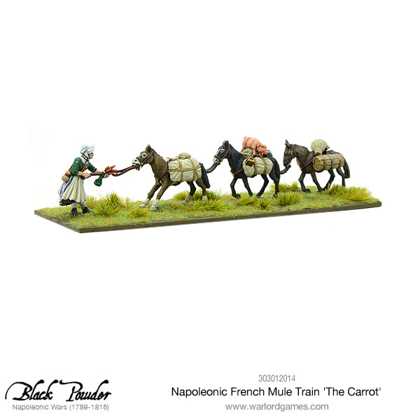 New: Napoleonic French Mule Train 'The Carrot' - Warlord Games