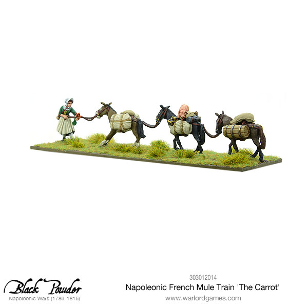 New: Napoleonic French Mule Train 'The Carrot' - Warlord Games