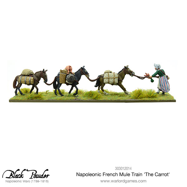 New: Napoleonic French Mule Train 'The Carrot' - Warlord Games