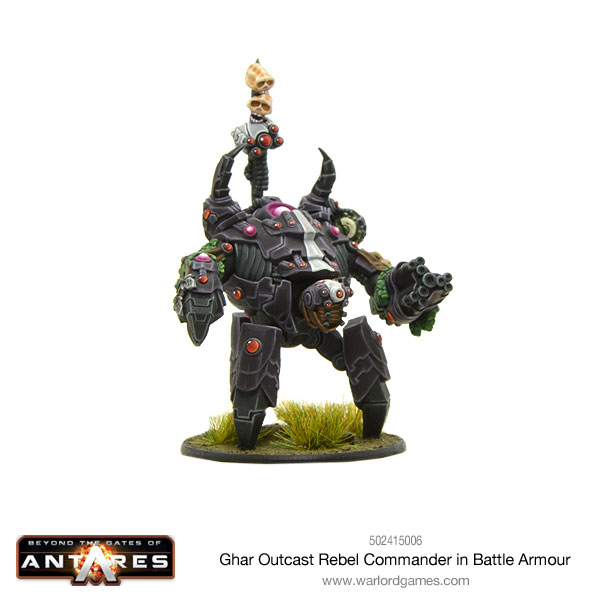 New: Outcast Rebel Commander in Battle Armour - Warlord Games