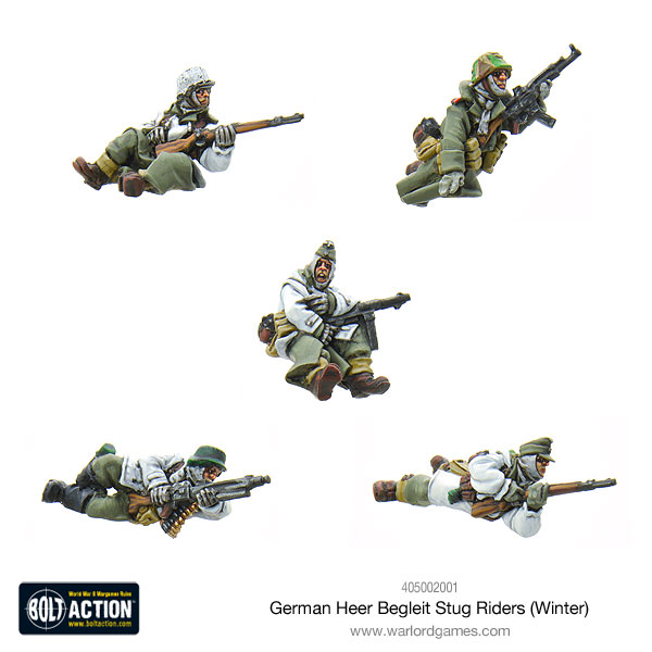 Stug Riders, German Heer Begleit Stug riders, winter Stug Riders ...
