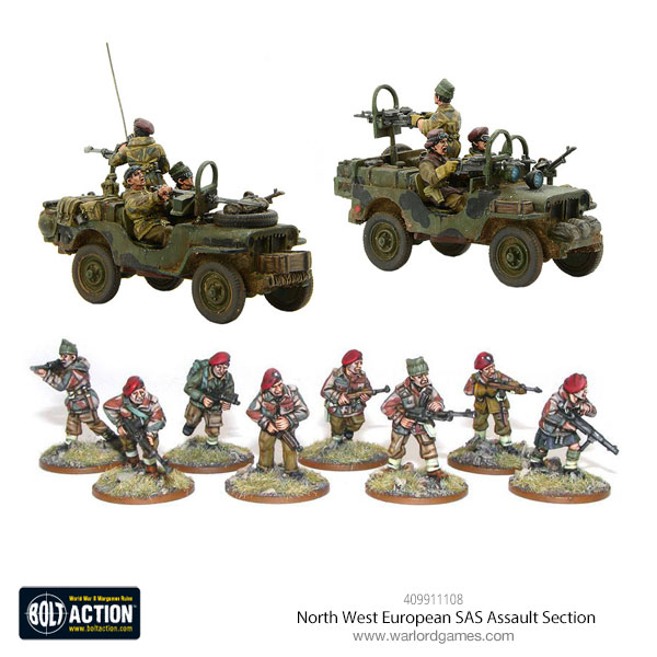 Late war SAS reinforced platoons - Warlord Games