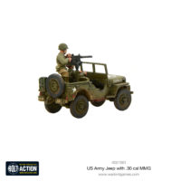 New: US Army Jeep with 30 Cal MMG and 50 Cal HMG - Warlord Games