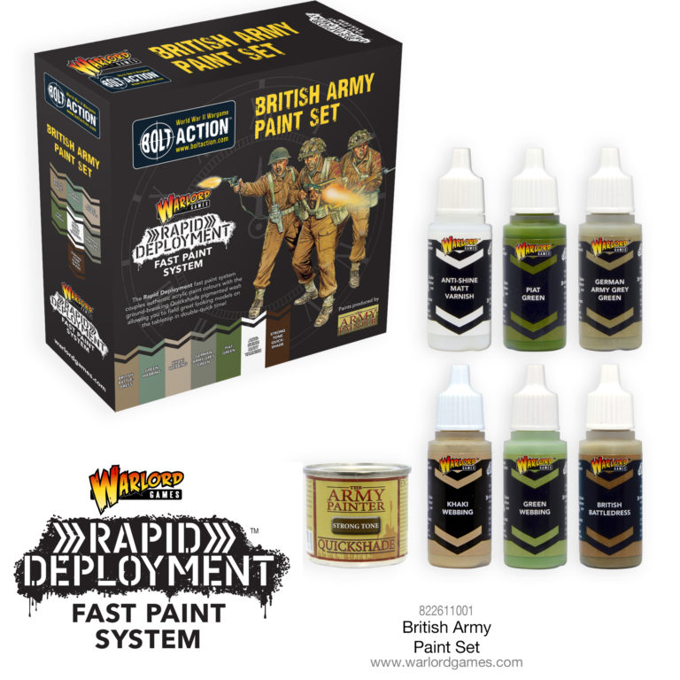 New: Bolt Action British Paint Set - Warlord Games