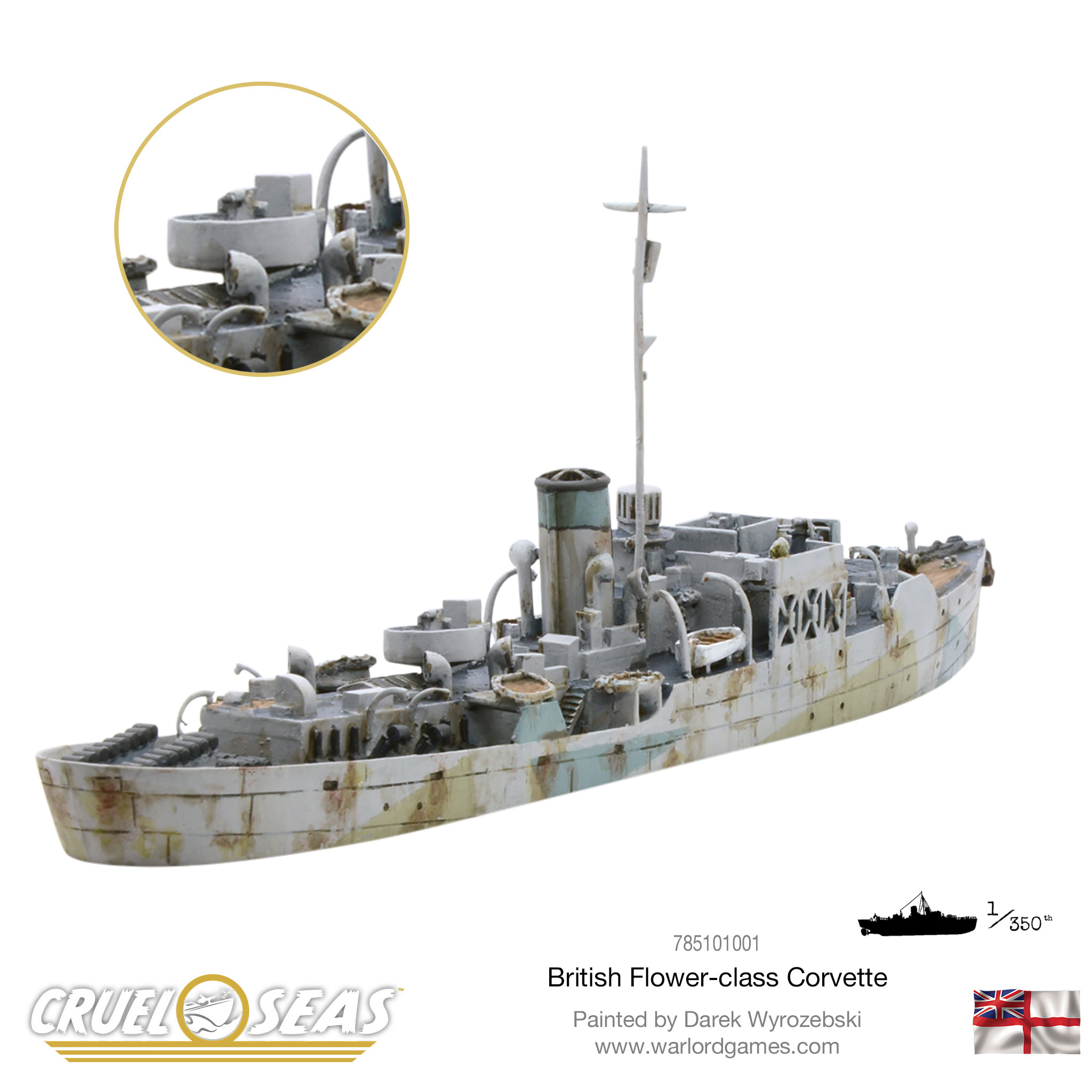 New: Cruel Seas - Flower-class Corvette - Warlord Games