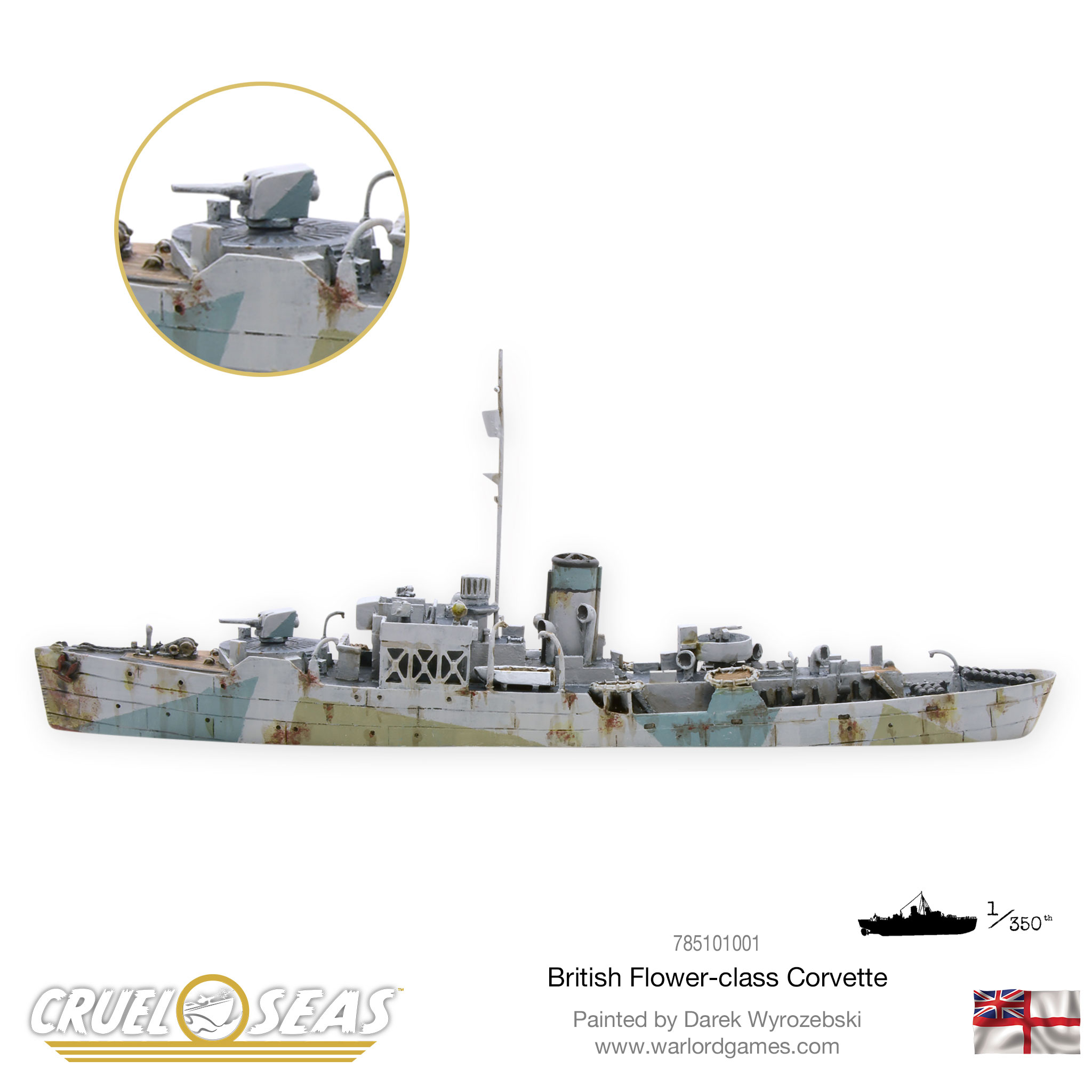 New: Cruel Seas - Flower-class Corvette - Warlord Games