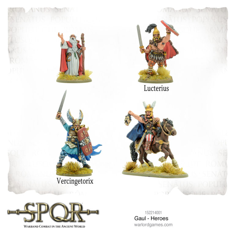 warriors of Gaul, SPQR, heroes, tribes | Warlord Games