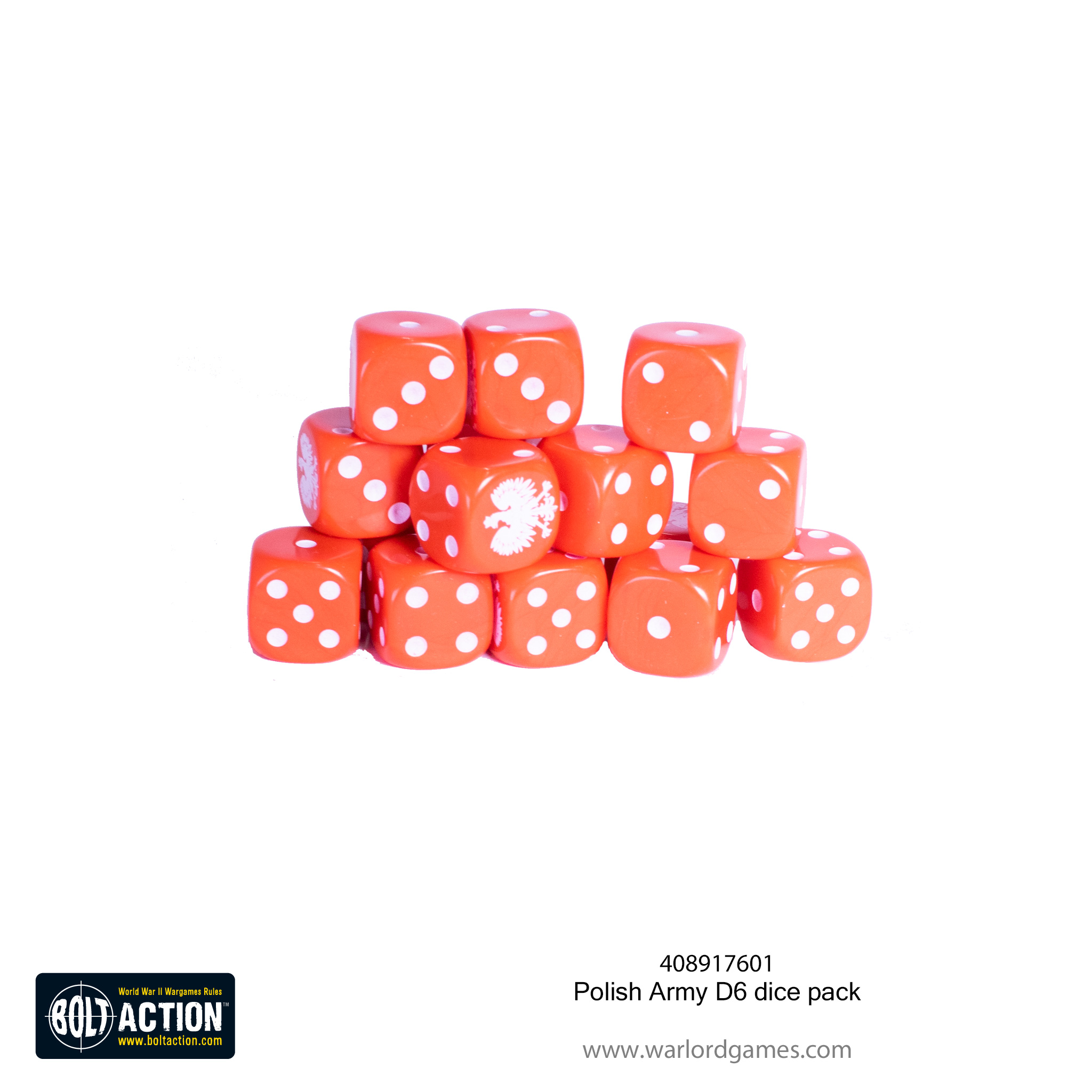 408917601 Polish Army D6 dice pack - Warlord Games